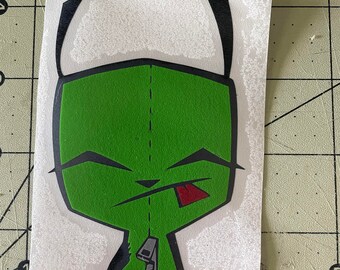 Invader Zim Decal - Etsy