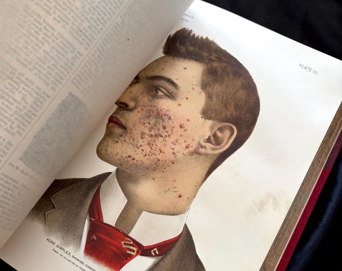Antique Medical Reference Handbook 1900 , Vol 1 Color Illustrations I’m ...