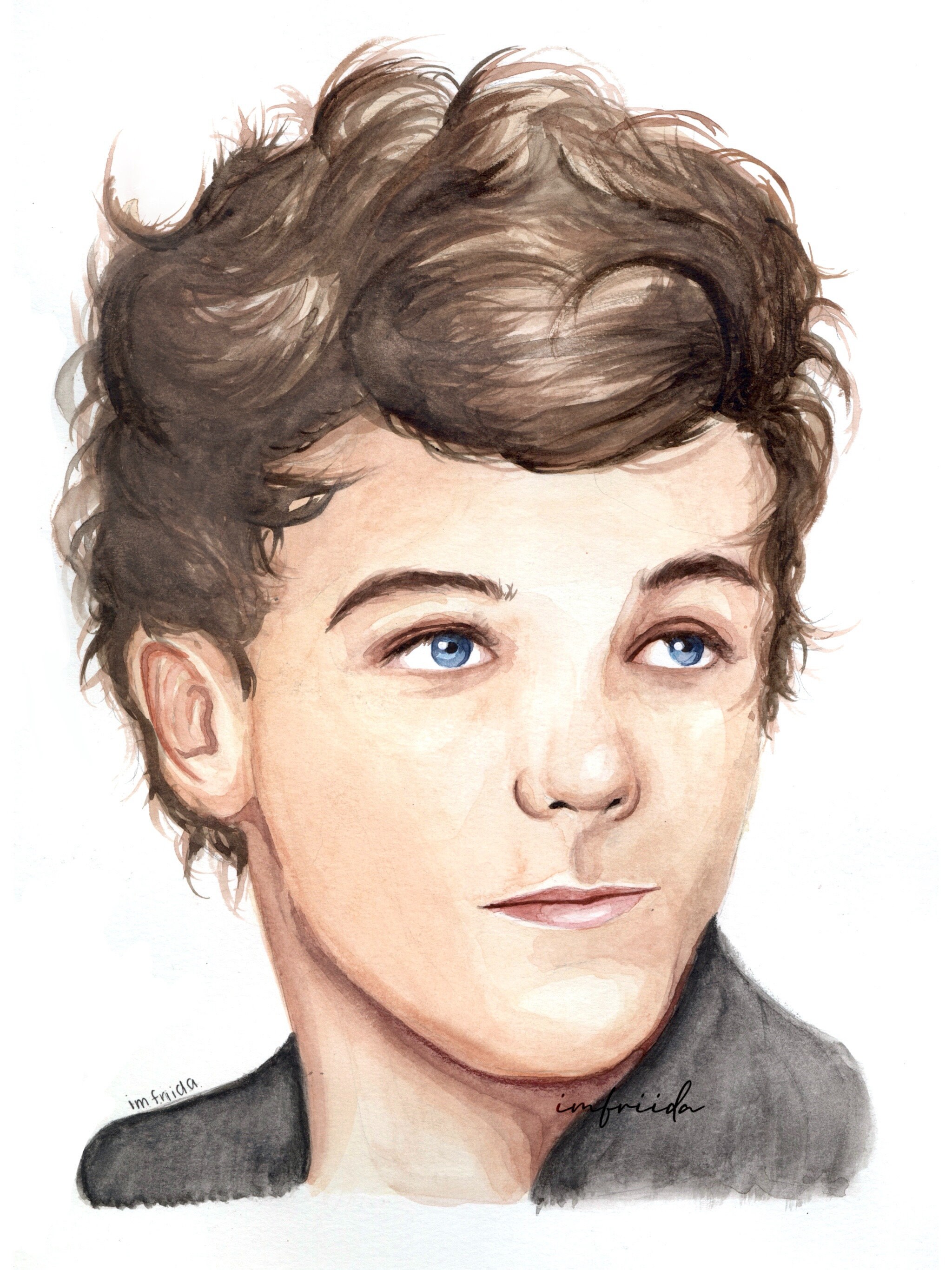 Louis Tomlinson Drawing Step By Step