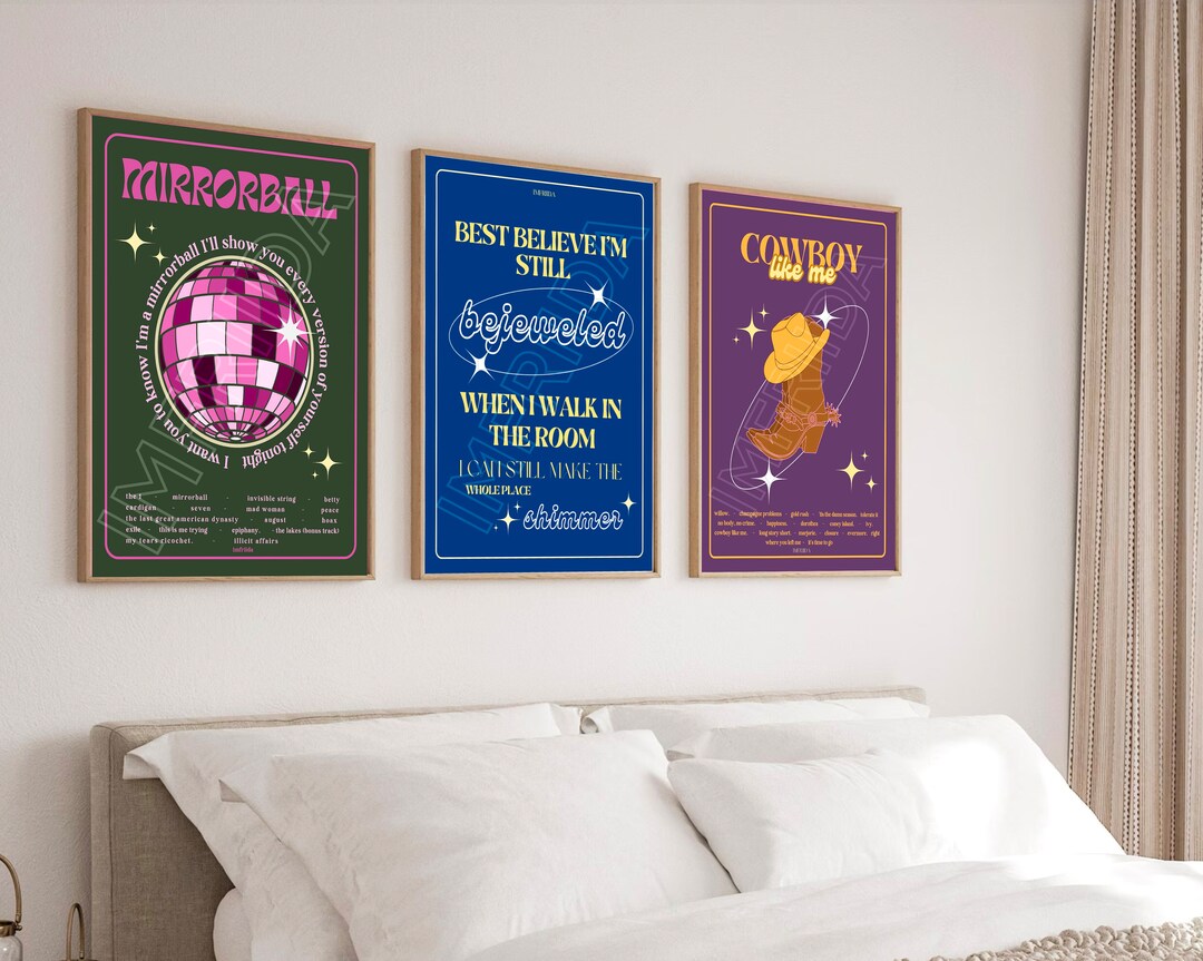 Taylor Swift Lyrics Poster Swiftie Gift Merch Wall Art Taylor - Etsy