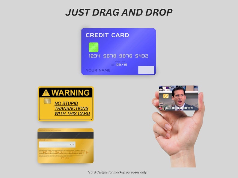 Credit Card Canva Frame, Credit Card Mock Ups, Product Mockup, Debit ...