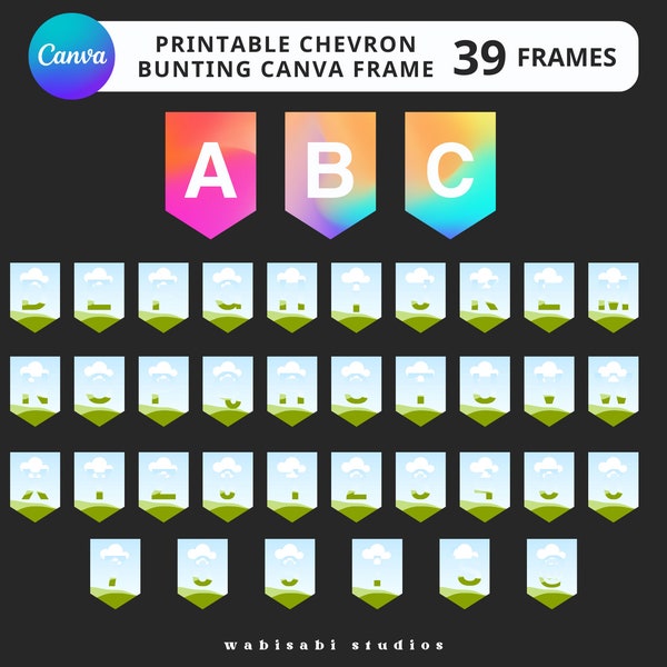 Chevron Pennant - Etsy