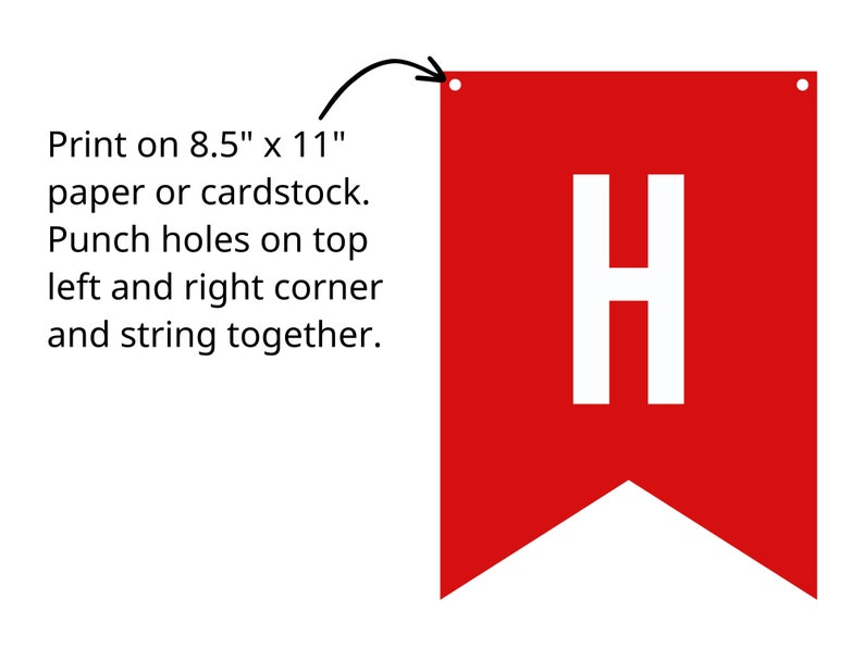 Bunting Banner Template Canva Frame, Flag Pennant, Alphabet Numbers ...