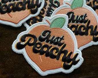 Peachy Name Tag Patch Embroidered Iron on BC4 - Etsy