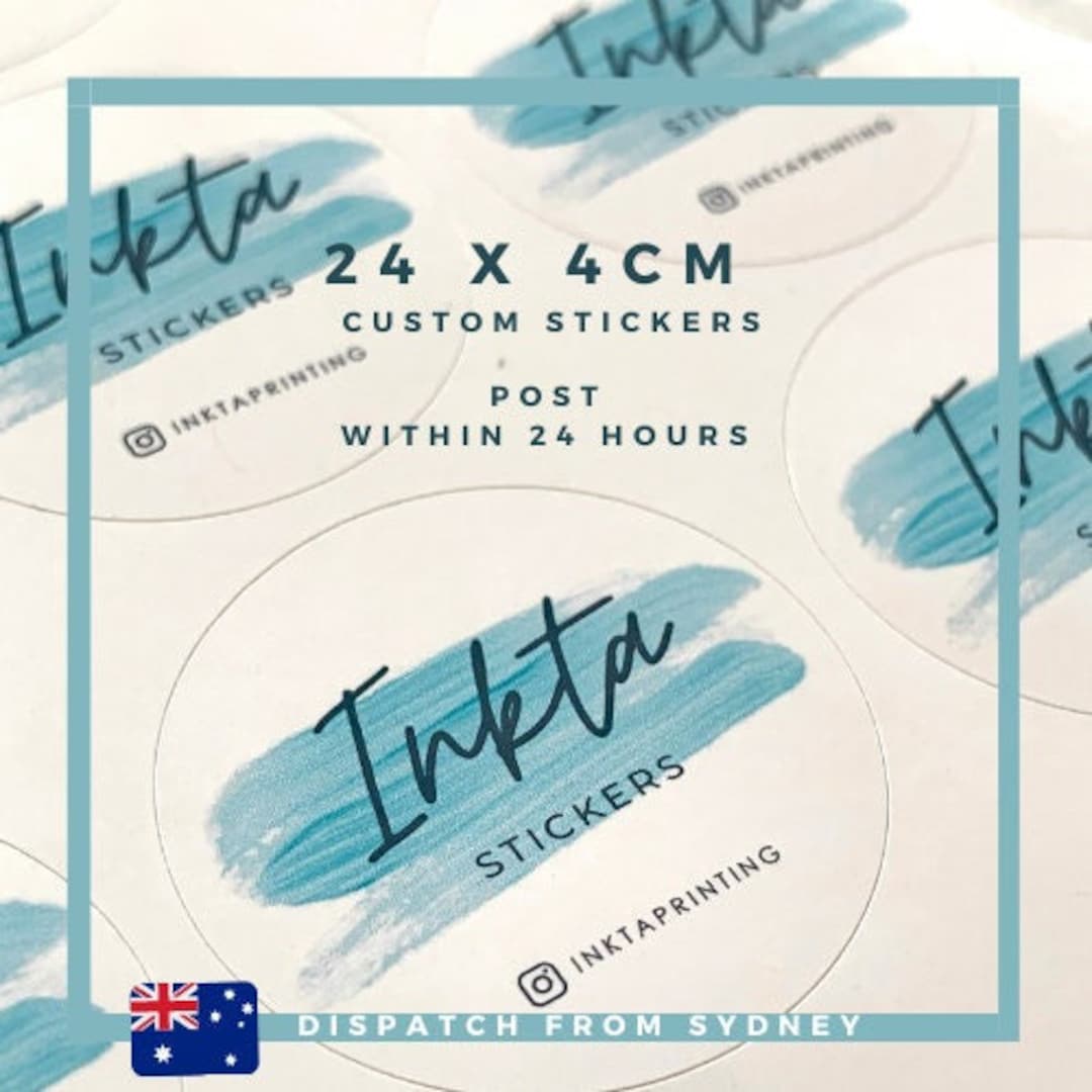 Customised Round Sticker Labels, Business Logo Stickers, Product ...