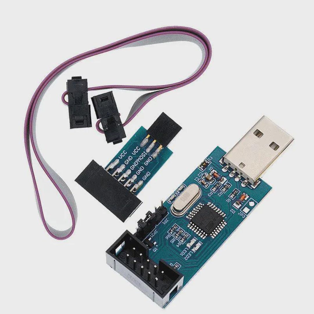 USBASP USBISP AVR Programmer + 10 Pin to 6 Pin Adapter Board | Usb Isp ...