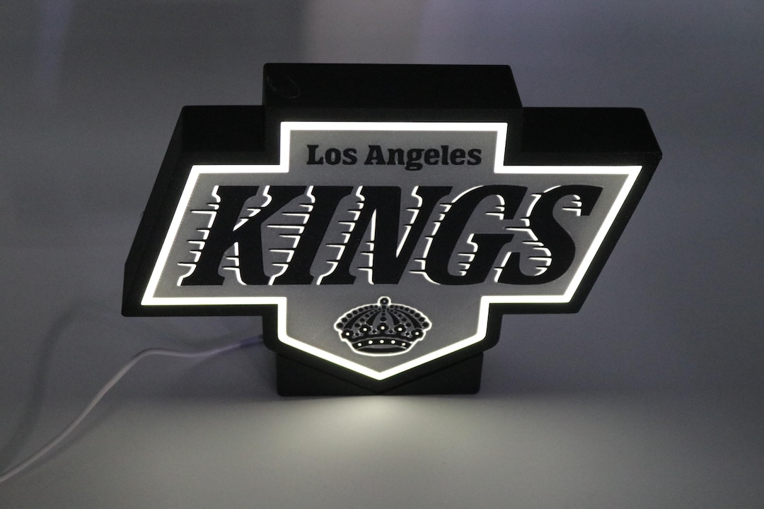 LA Kings LED Lightbox | 3D Printed Lamp | Hockey Team Night Light | LED ...