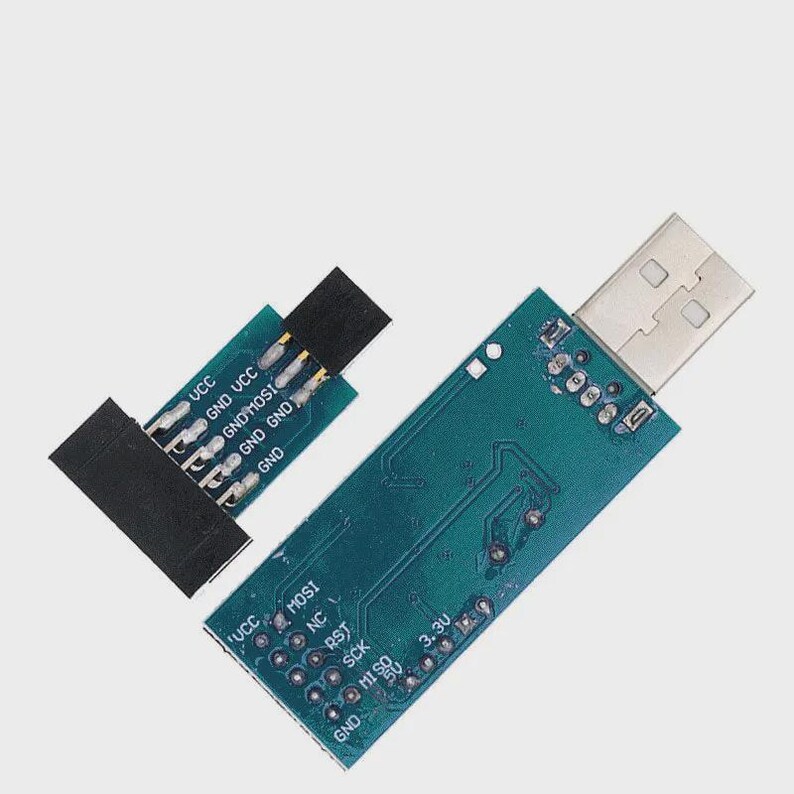 USBASP USBISP AVR Programmer + 10 Pin to 6 Pin Adapter Board | Usb Isp ...