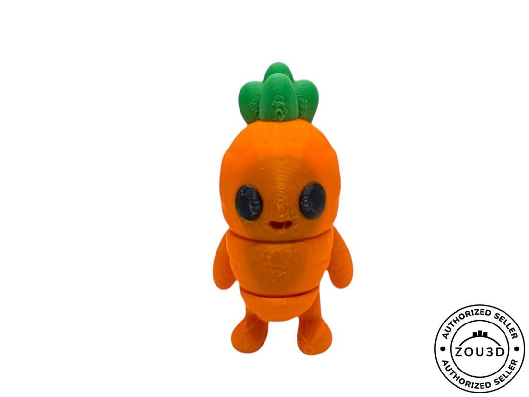 Articulated Flexi Carrot Toy – 3D Printed Vegetable Fidget – Cute Free ...