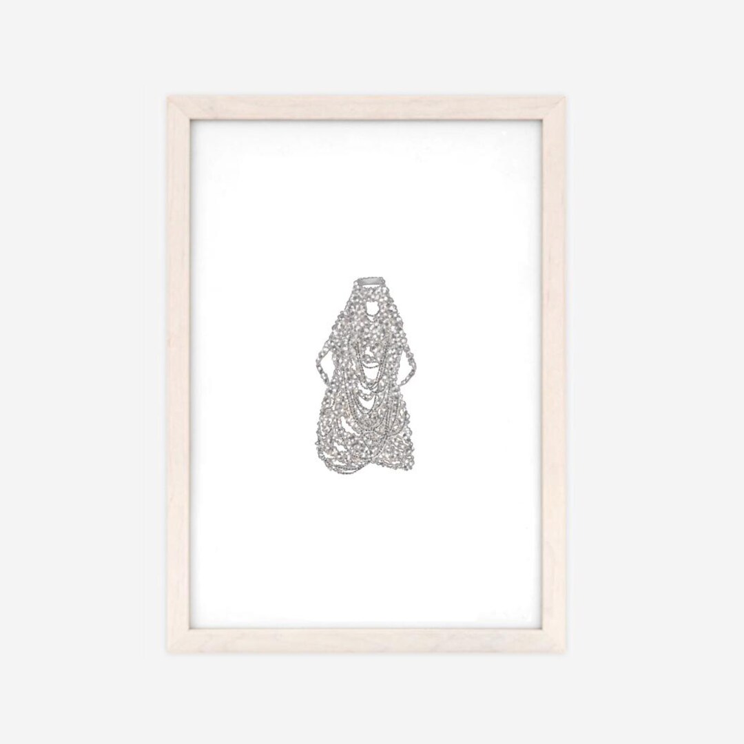 DIGITAL PRINT - Sparkly Dress Poster - Outfit Poster - Red Carpet Dress ...