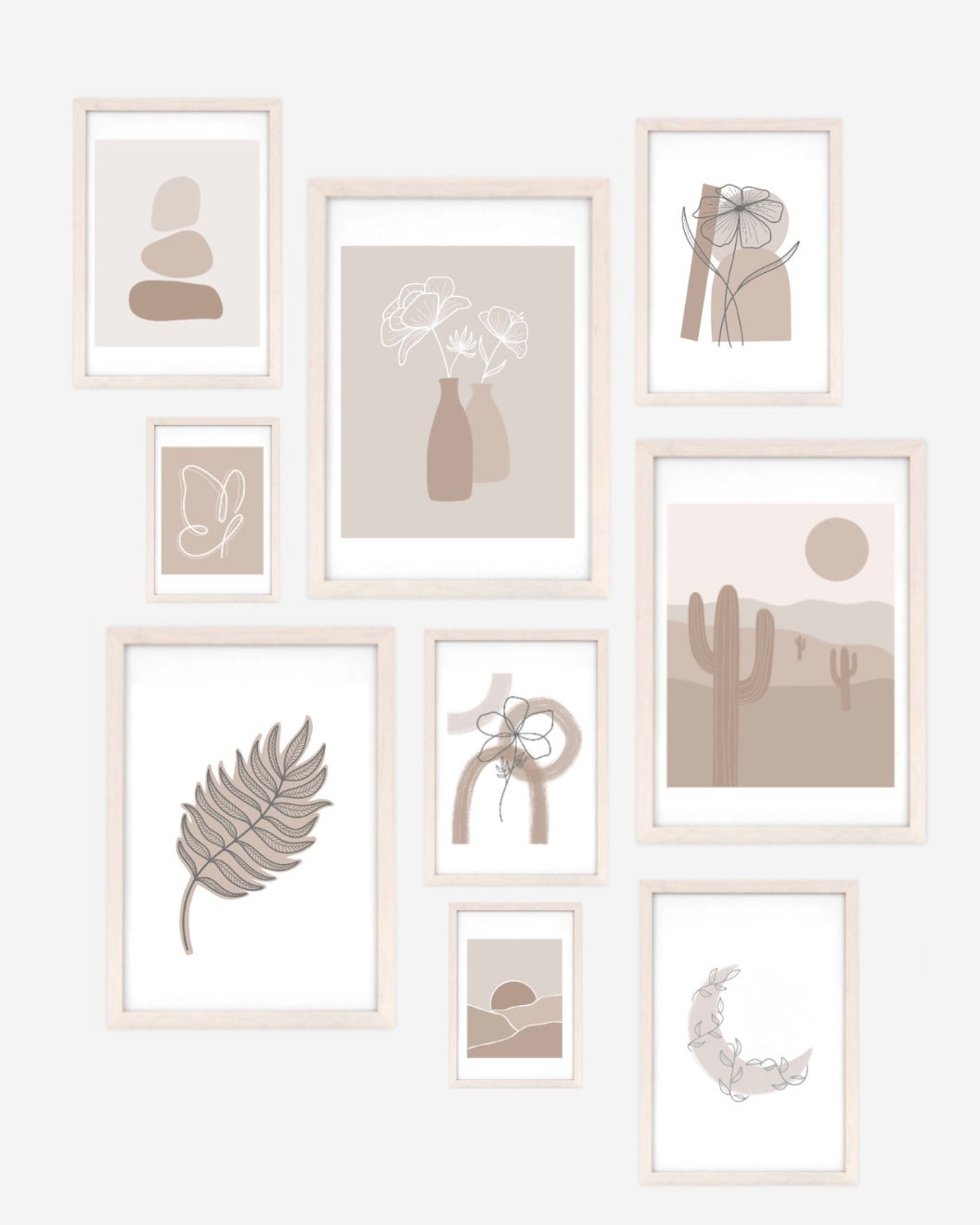 PRINTABLE Boho Style Wall Art Wall Decor for Bedroom, Living Room and ...