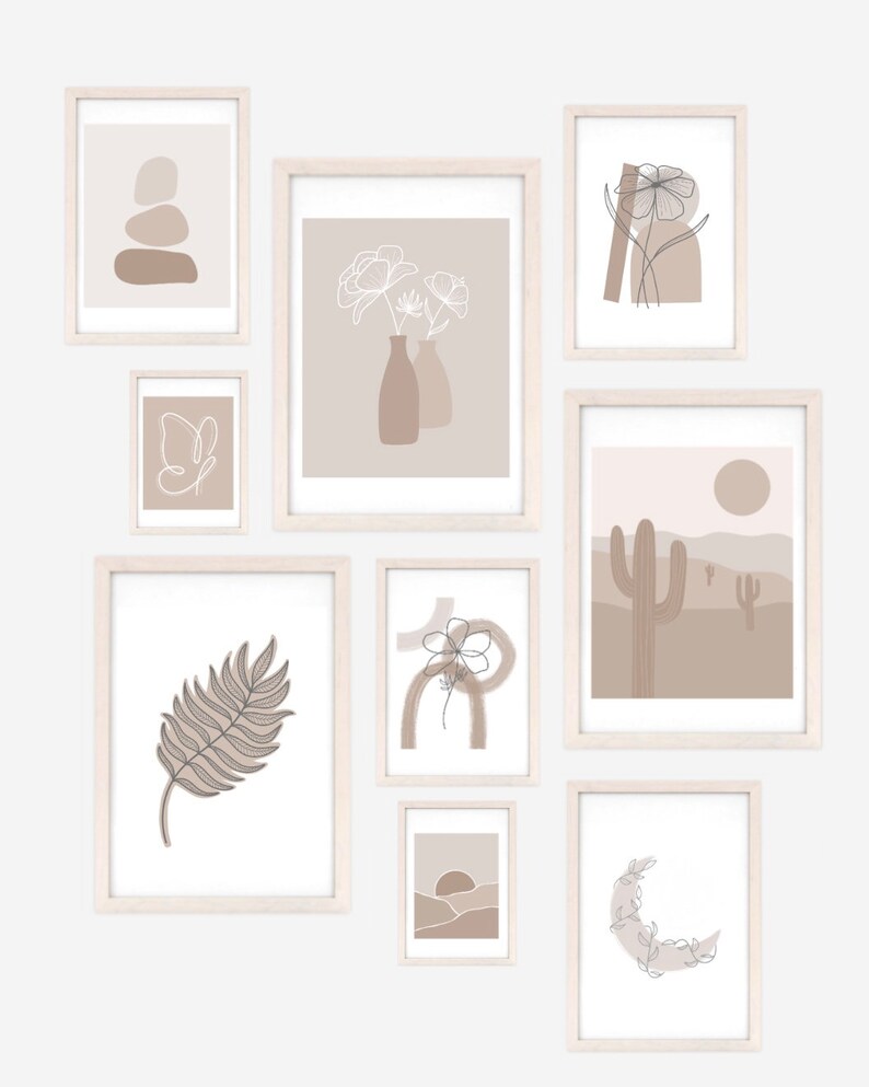 PRINTABLE Boho Style Wall Art Wall Decor for Bedroom, Living Room and ...