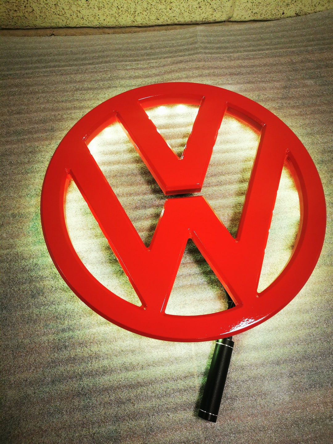 Vw Light Sign, Volkswagen Logo, Wall Art, Illuminated Sign - Etsy