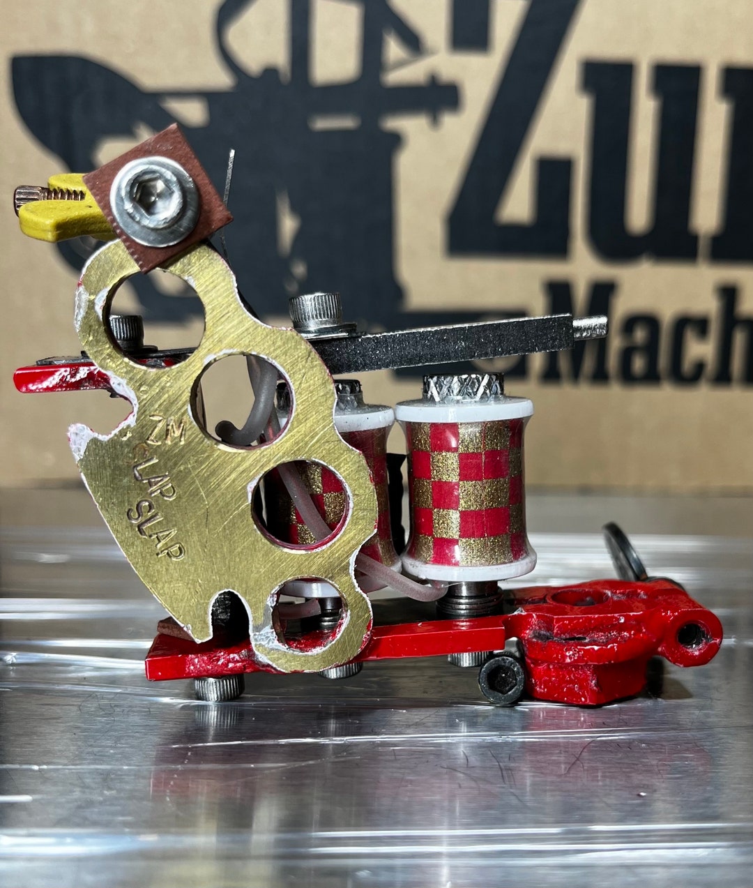 Slap Slap Reverse Brass Knuckles Tattoo Machine Black and Gray Machine ...