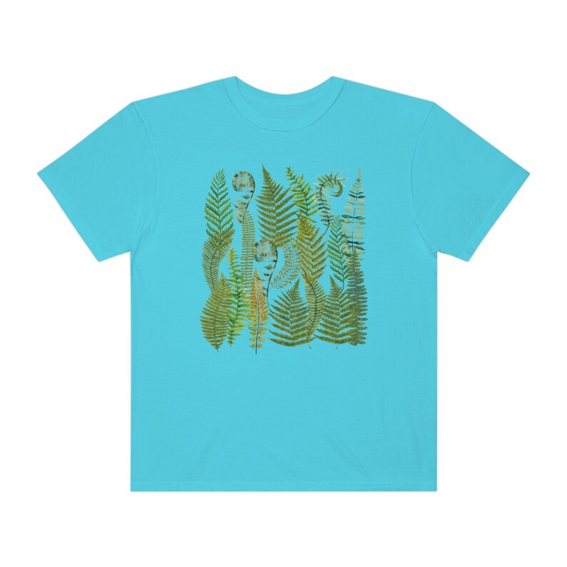Comfort Colors Fern Shirt, Botanical Cottagecore Fern T-shirt, Women's ...