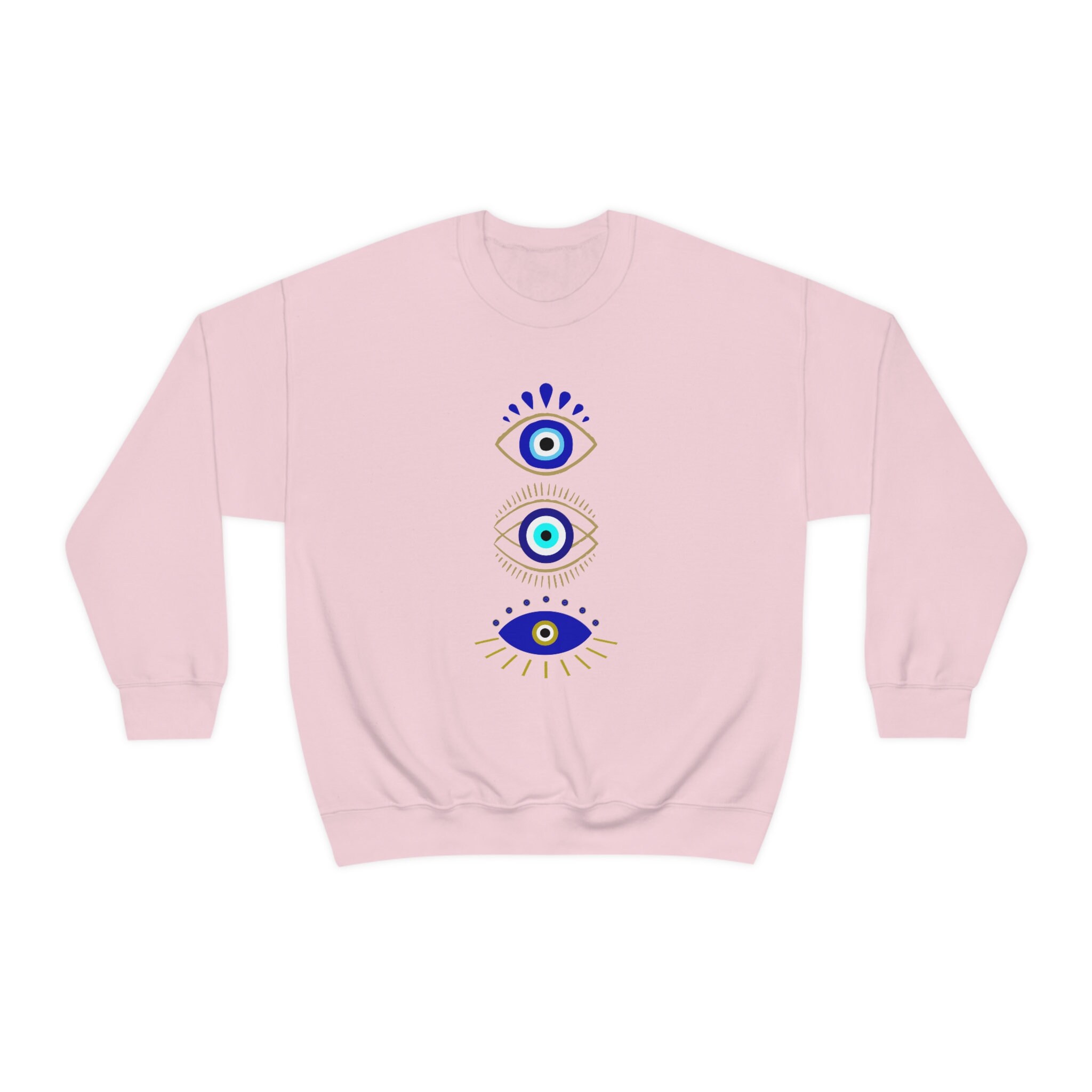 Evil Eye Sweatshirt, Lucky Evil Eye Crewneck Clothing, Trendy Clothes ...