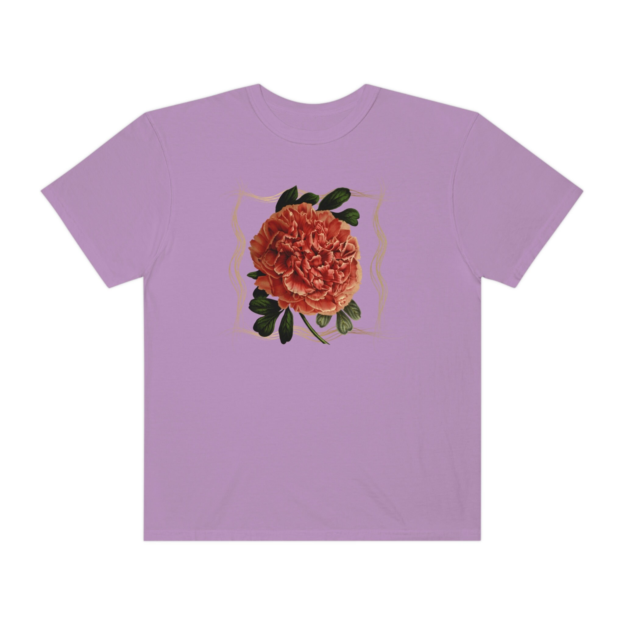 Comfort Colors Peony Flower Shirt Botanical Cottagecore - Etsy