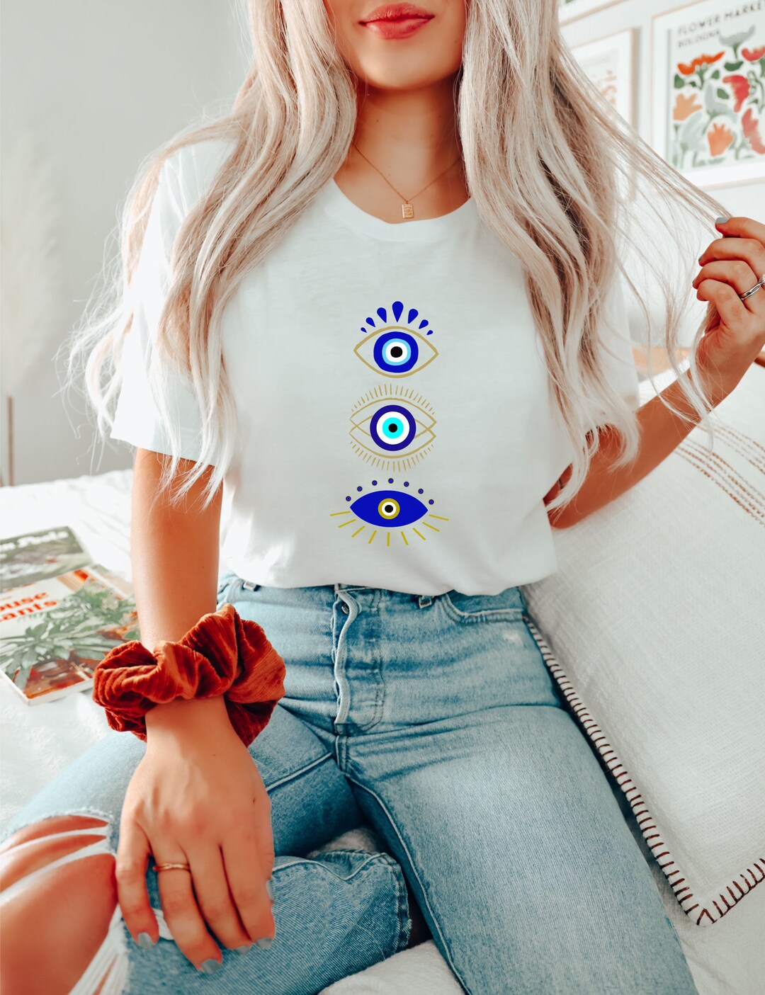 Evil Eye Shirt, Lucky Evil Eye Women's Clothing, Trendy All Seeing Eye ...