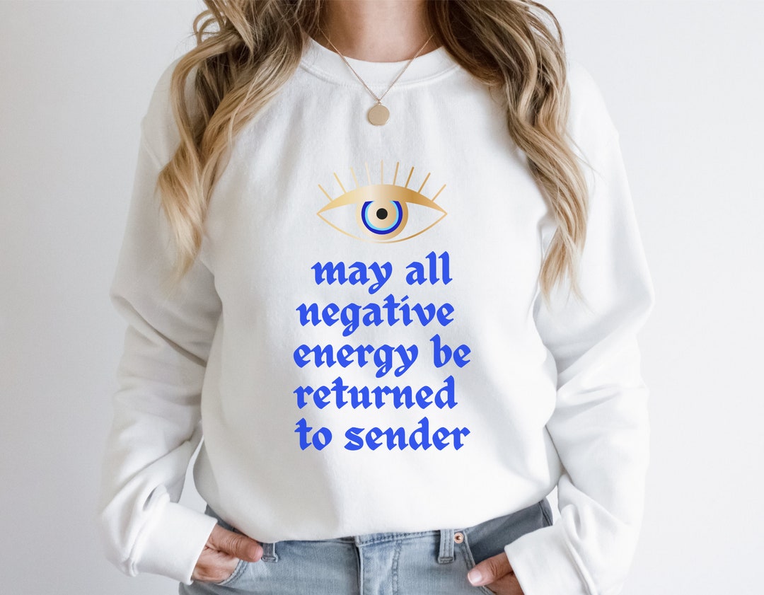 Evil Eye Sweatshirt, Evil Eye Sweater, Protect Your Energy Cute ...