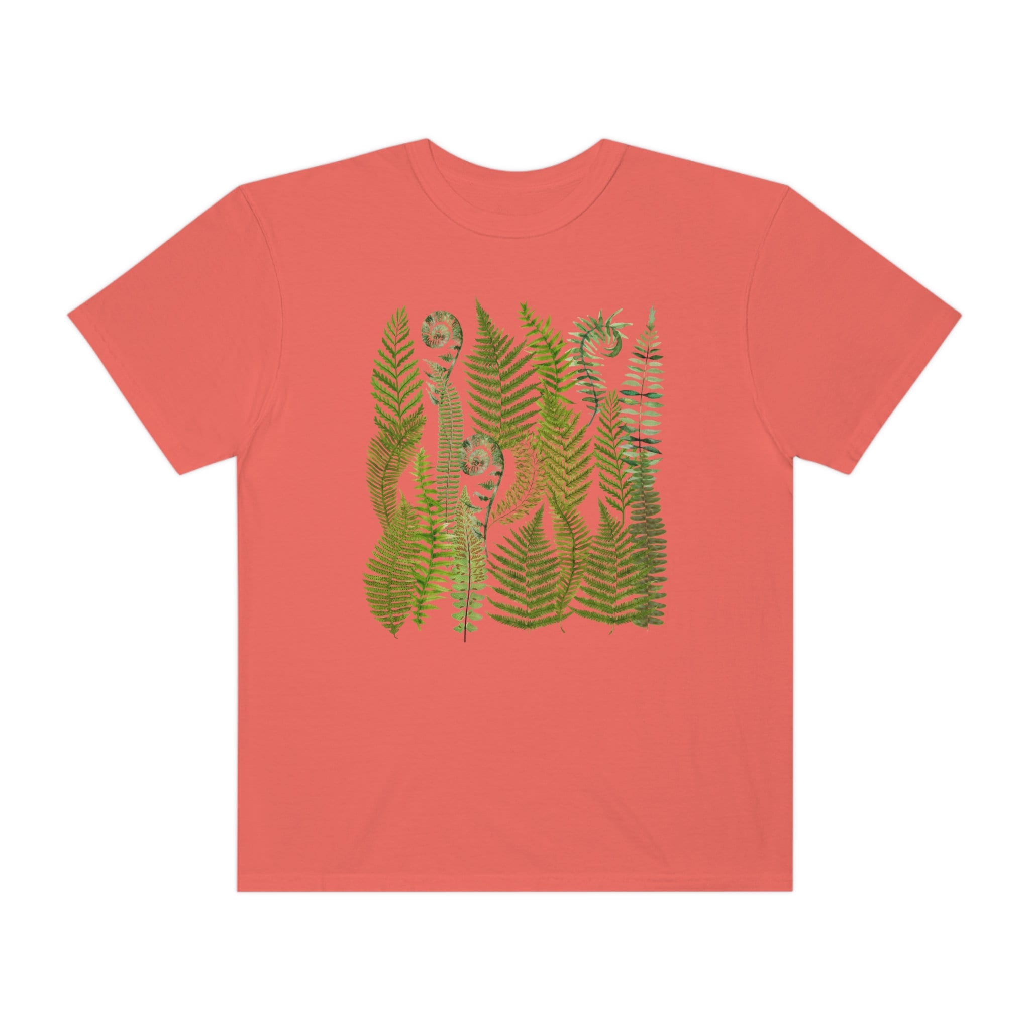 Comfort Colors Fern Shirt, Botanical Cottagecore Fern T-shirt, Women's ...