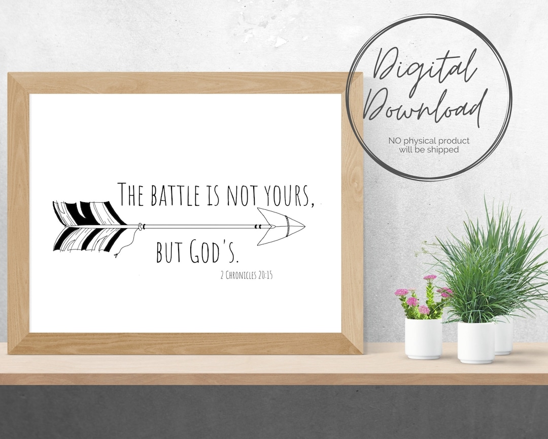 2 Chronicles 20:15 KJV | the Battle is Not Yours, but God's | Bible ...