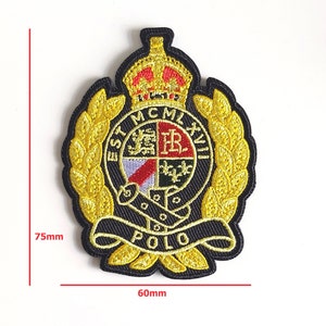 Polo Horse Rider Embroidered Crest Sew on Iron on Badge for Polo T ...