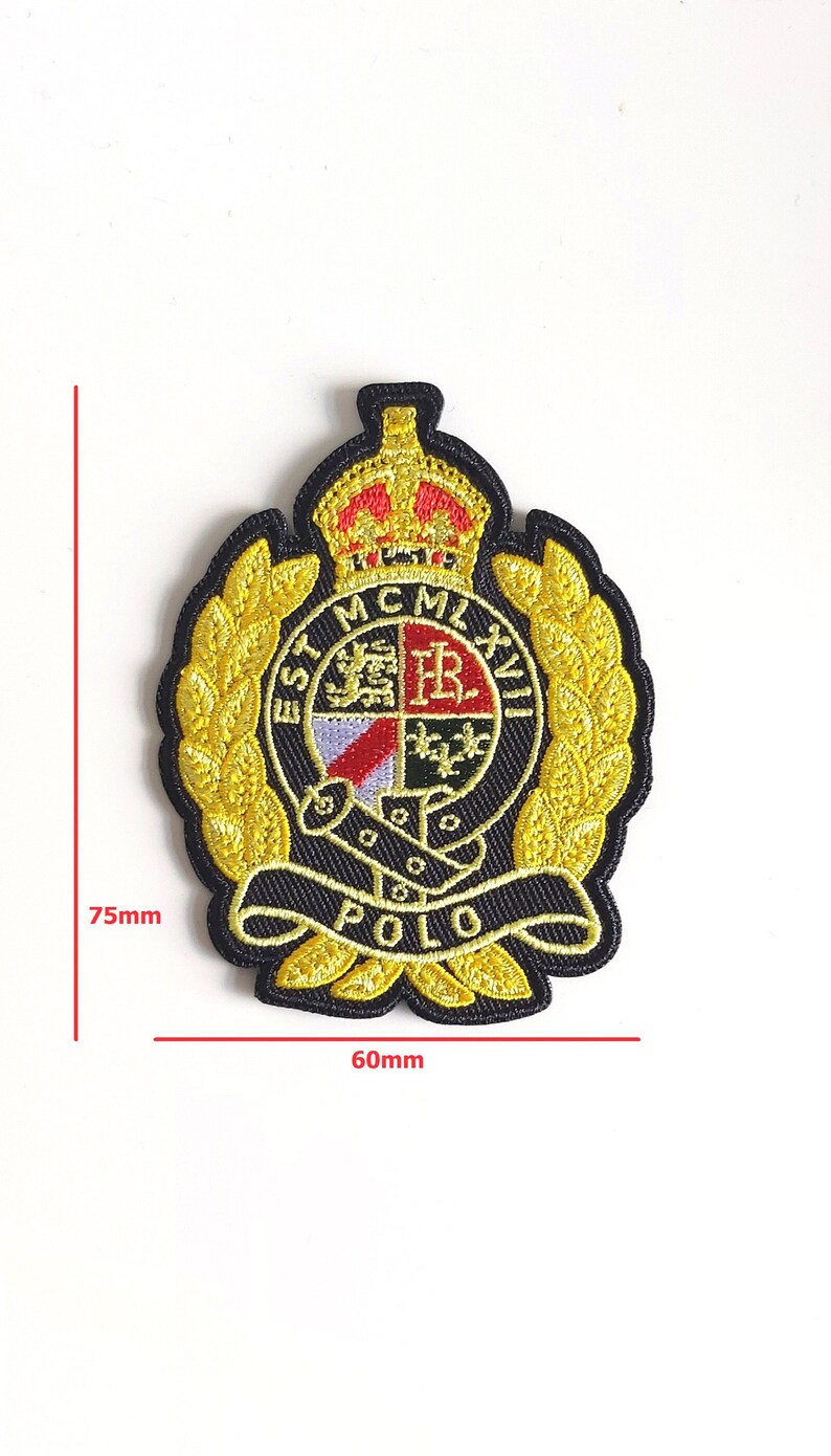 Polo Horse Rider Embroidered Crest Sew on Iron on Badge for Polo T ...