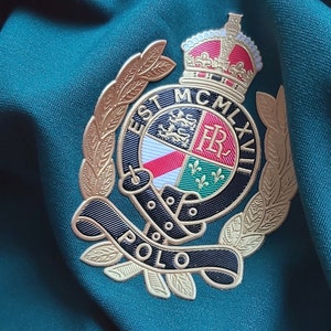 POLO Horse Riding Crest Emblem 3D Raised Embossed TPU Iron on Badge ...