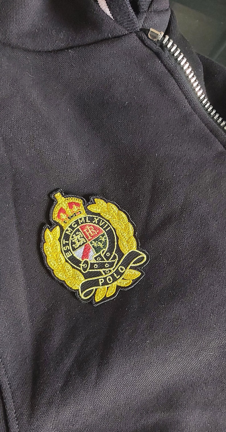 Polo Horse Rider Embroidered Crest Sew on Iron on Badge for Polo T ...