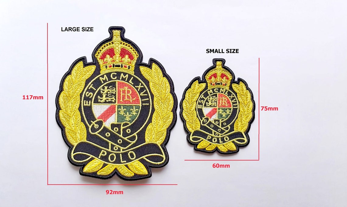 Polo Horse Rider Embroidered Crest Sew on Iron on Badge for Polo T ...