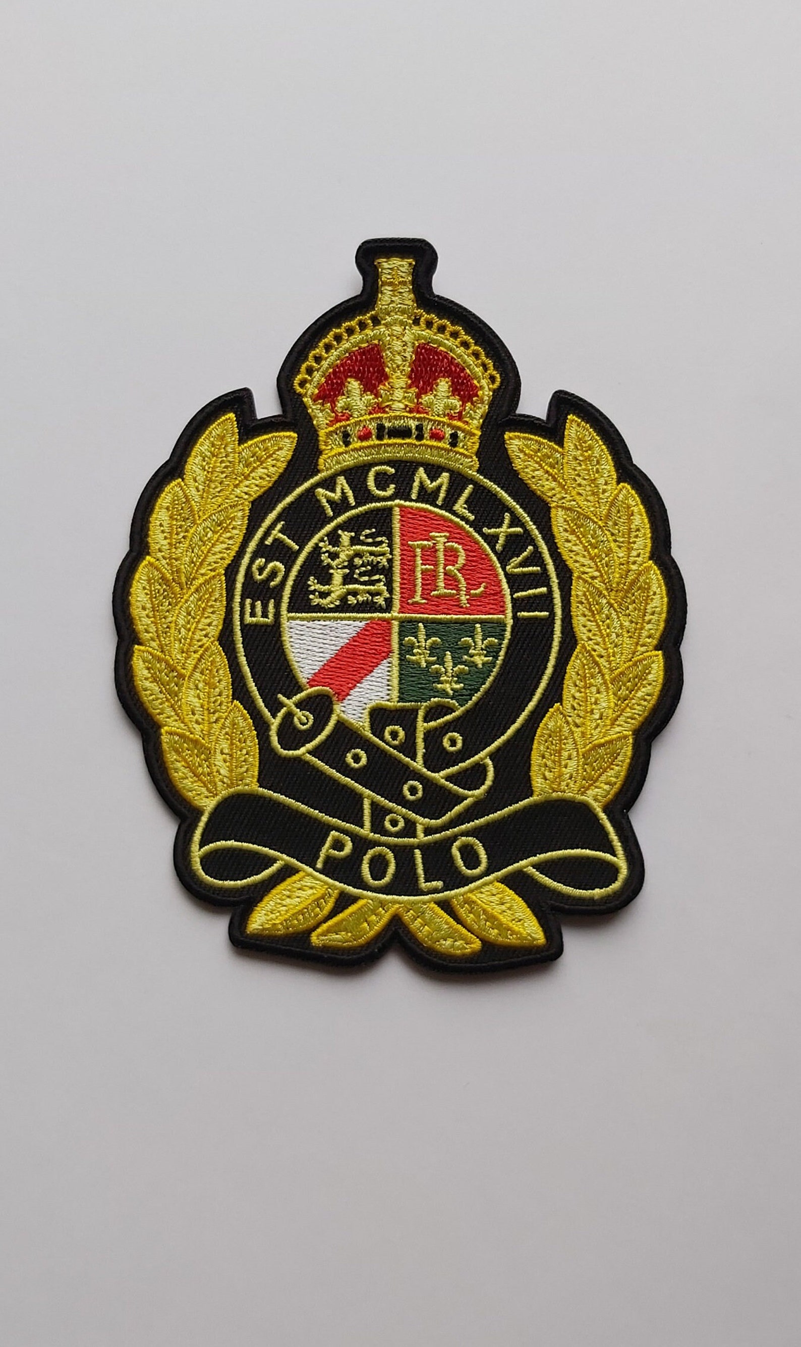 Polo Horse Rider Embroidered Crest Sew on Iron on Badge for Polo T ...