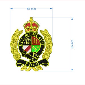 POLO Horse Riding Crest Emblem 3D Raised Embossed TPU Iron on Badge ...