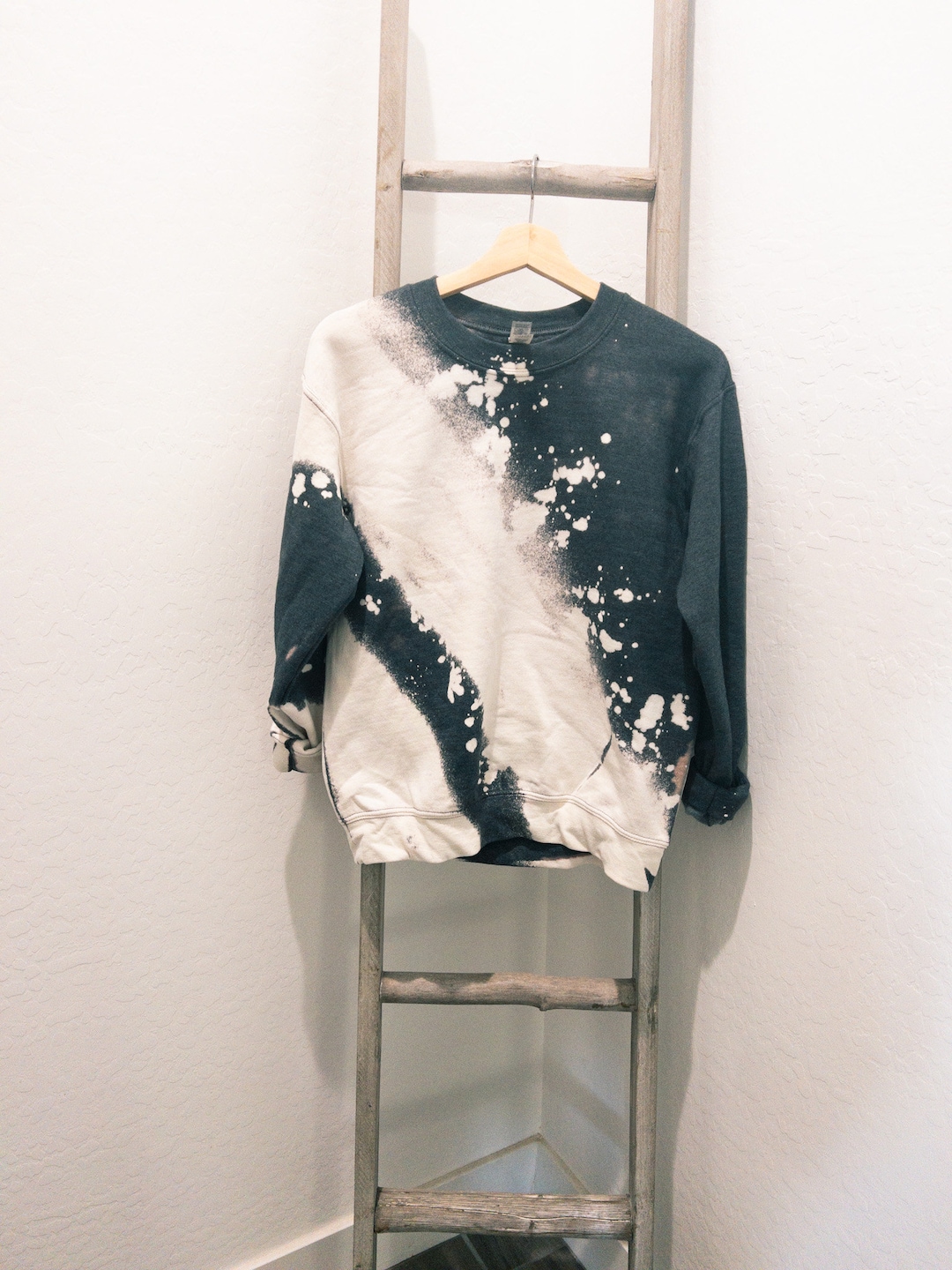 Bleached Sweatshirt Trendy Personalize Bleach Crewneck - Etsy
