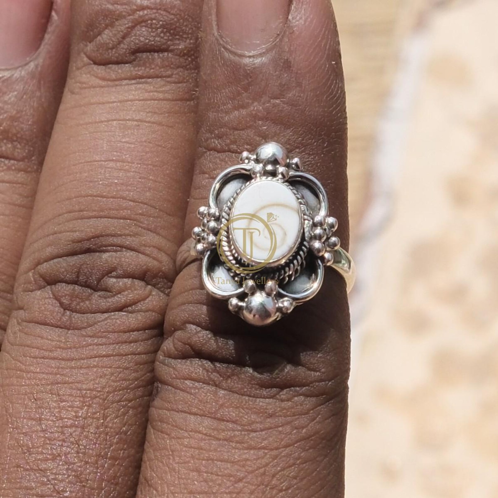 Natural Shiva Eye Shell Ring 925 Sterling Silver Ring Handmade Stacking ...