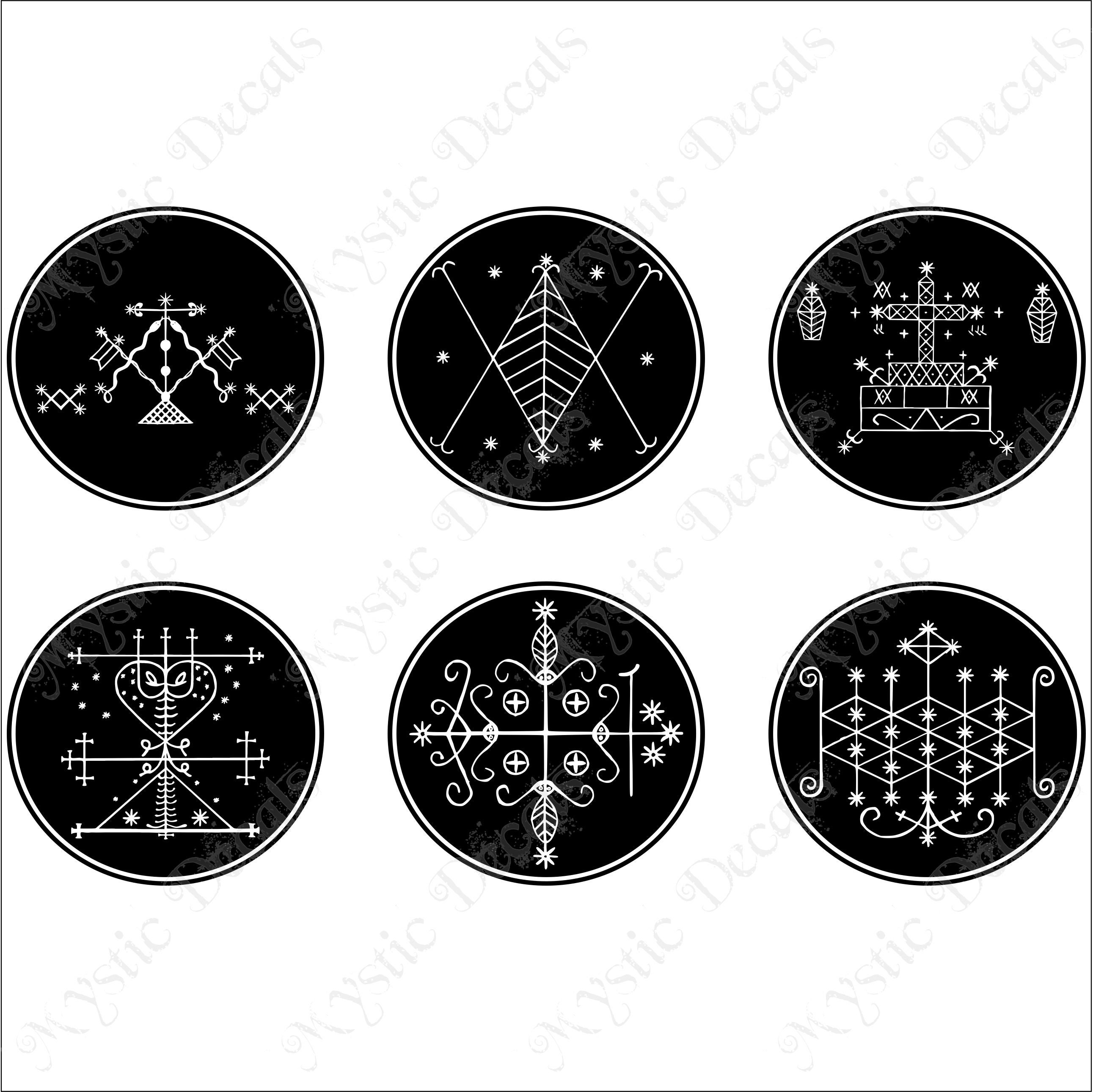 Voodoo Veve Sigil 6 Pack Digital Download Vector Graphic - Etsy