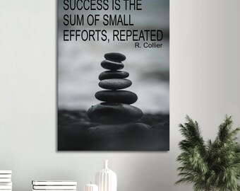 C-note Smoke Motivational Success Canvas Wall Art Collection - Etsy
