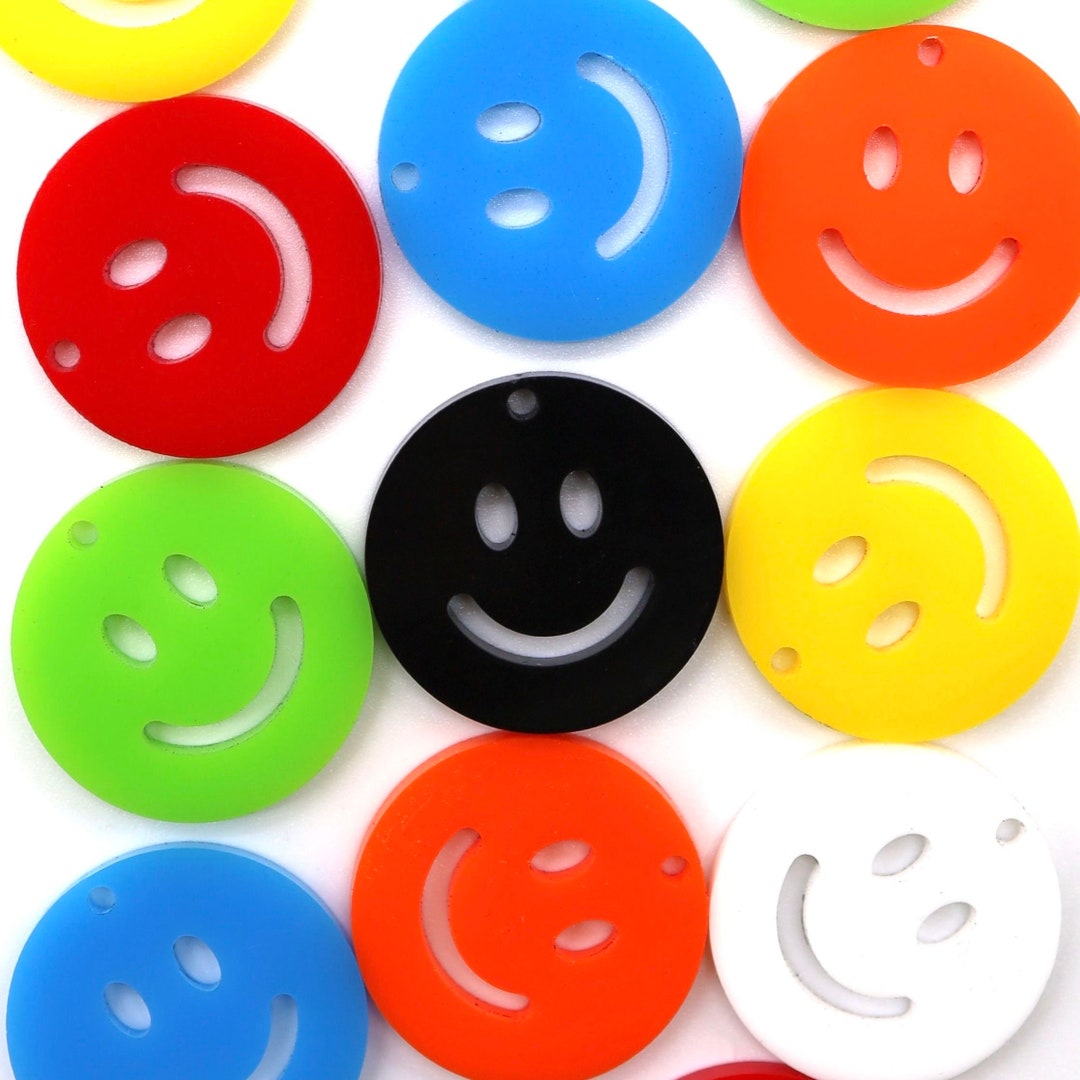 Smiley Face Rave Kandi Charms Jewelry Charms Friendship Charms Rave ...