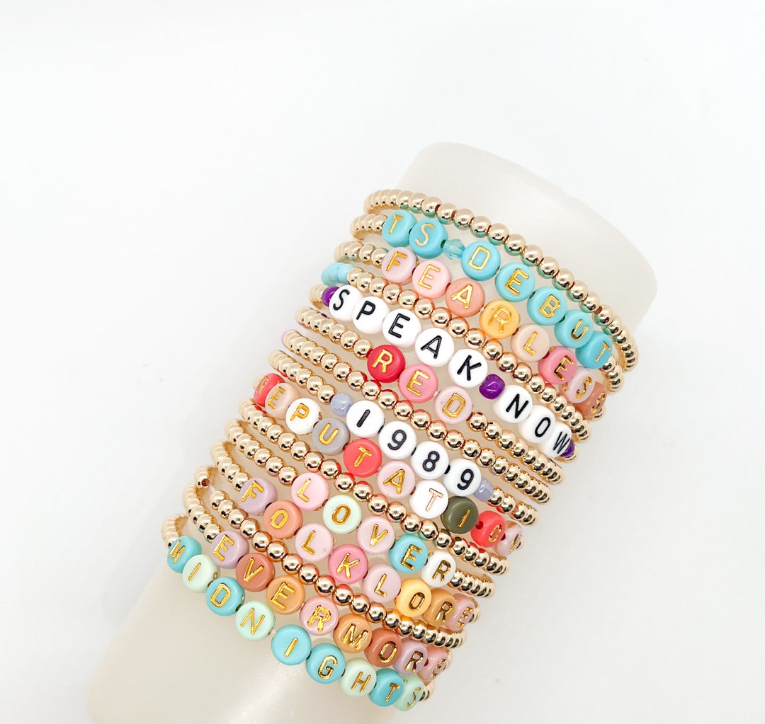 Eras Tour Bracelets Gold Collection | Eras Tour Friendship Bracelets ...