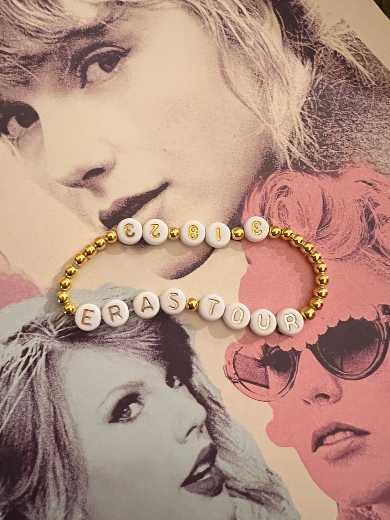 ERAS TOUR CUSTOM Date Bracelet Eras Tour Friendship - Etsy