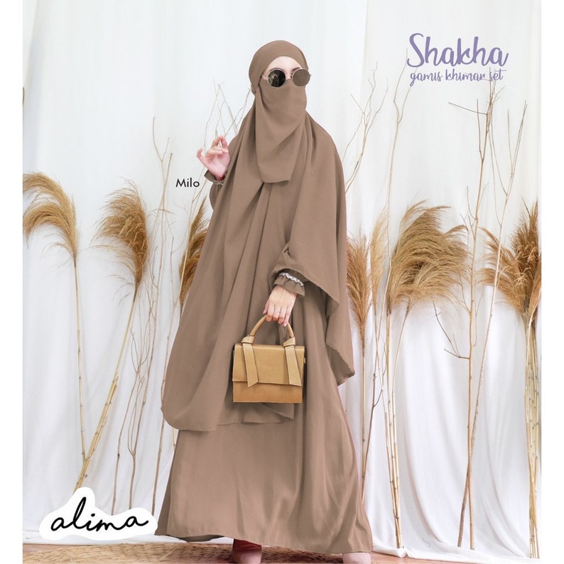 Dress and Instant Hijab Khimar - Etsy