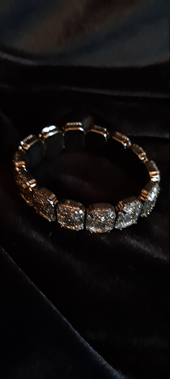 Black rhinestone stretch - Gem