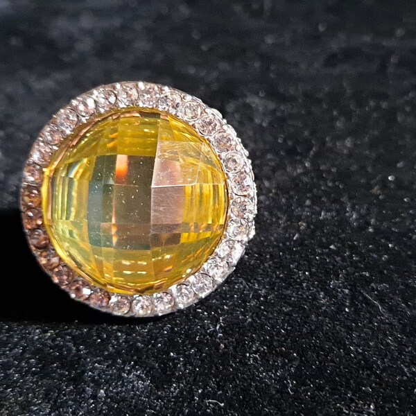 Rhinestone Stretch Ring - Etsy