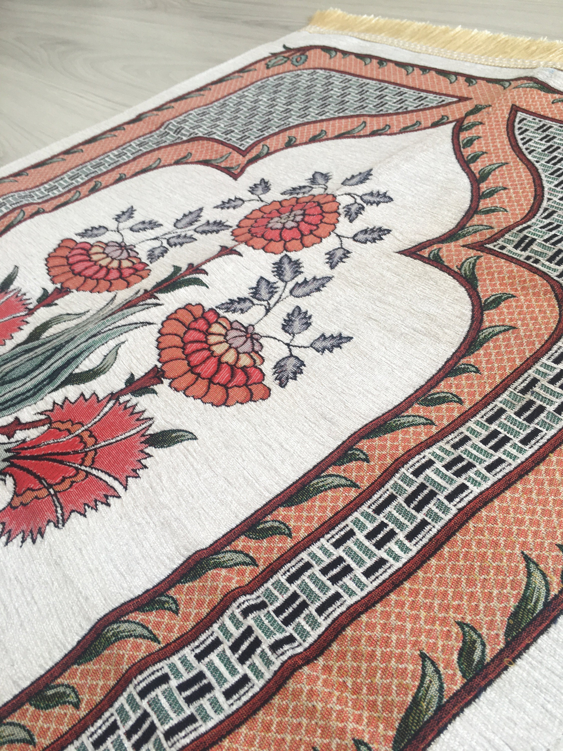Muslim Prayer Rug Prayer Mat Salah Rug Turkish Prayer Rug Prayer Rug ...
