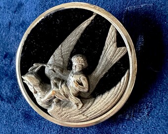 Antique Perfume BUTTON. Victorian Leaf in Rust Velvet. 9/16 - Etsy