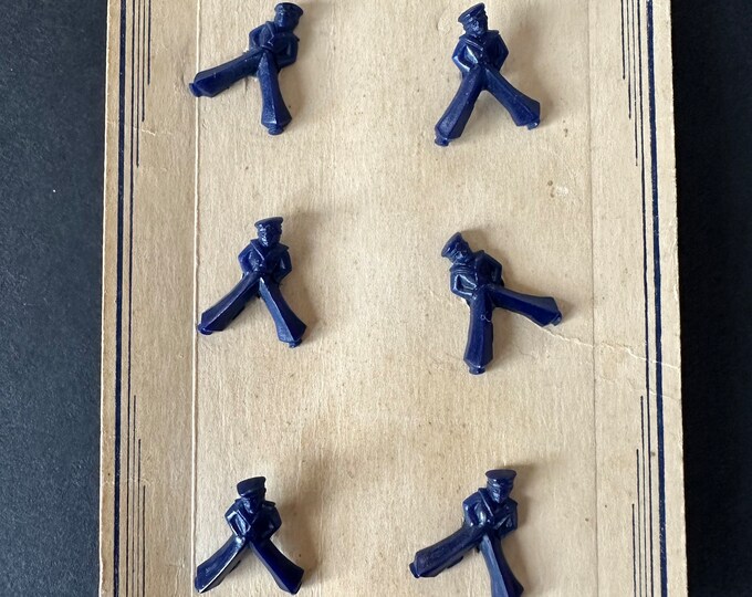 1940s Plastic Sailor Buttons on Card - Etsy