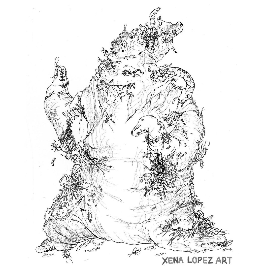 Boogeyman Vinyl Sticker: Bug-filled Nightmare Art - Etsy