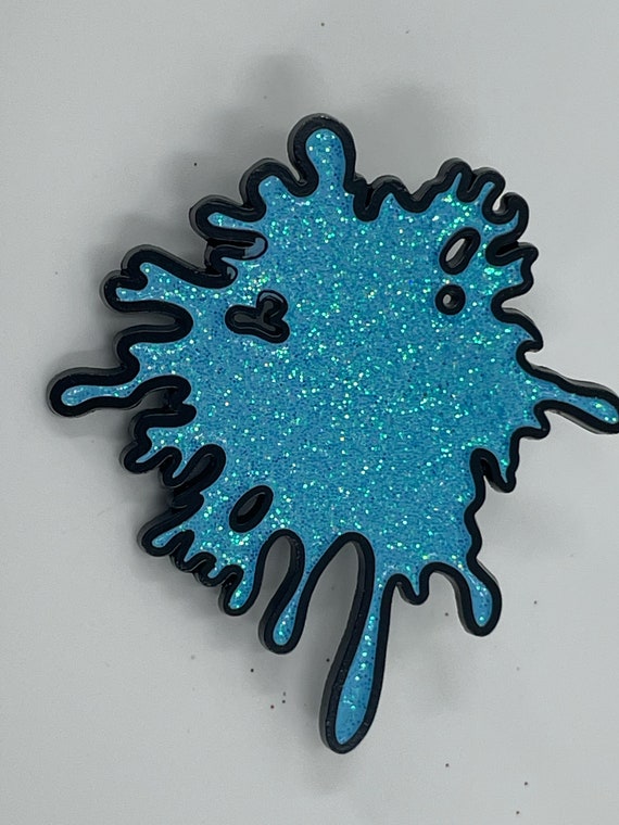 Blue Paintball Splats