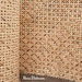 Rhombic Pattern Natural Cane Sheet Rattan Closed Weave Cane Webbing ...