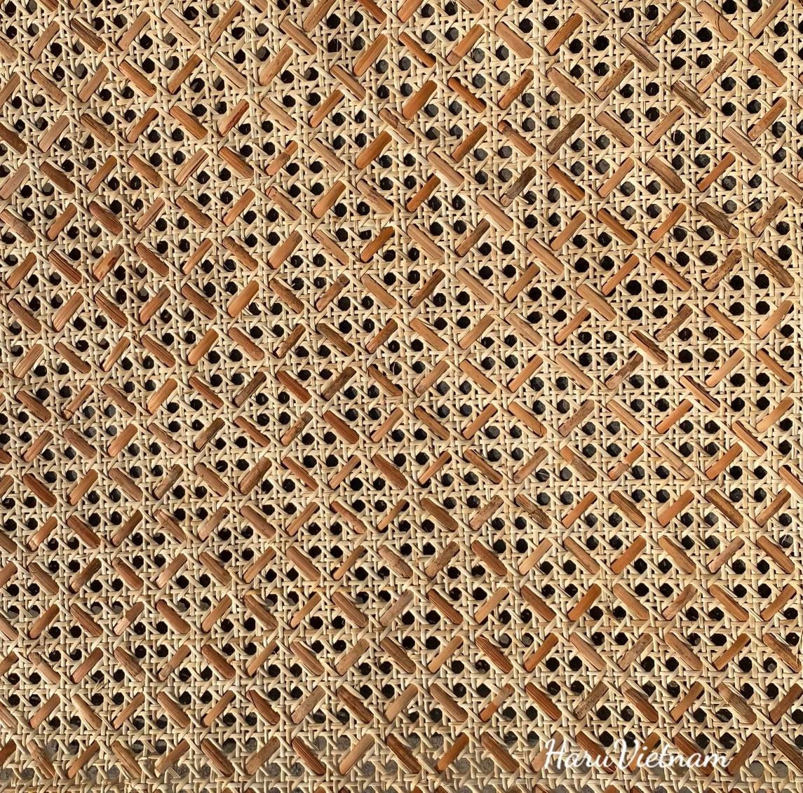 Rhombic Pattern Natural Cane Sheet Rattan Closed Weave Cane Webbing ...