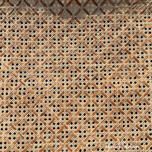Rhombic Pattern Natural Cane Sheet Rattan Closed Weave Cane Webbing ...